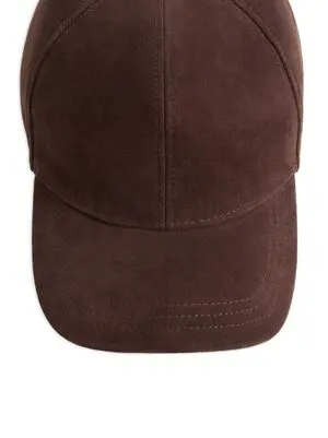 Valentino Garavani Suede Leather Baseball Cap
