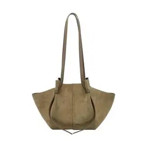 Yuzefi Suede Mochi Shoulder Bag - Green