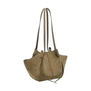 Yuzefi Suede Mochi Shoulder Bag - Green