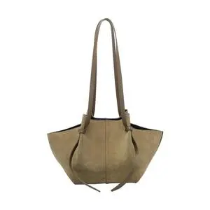 Yuzefi Suede Mochi Shoulder Bag - Green