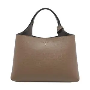TOD'S Medium Leather T Timeless Handbag - Cream