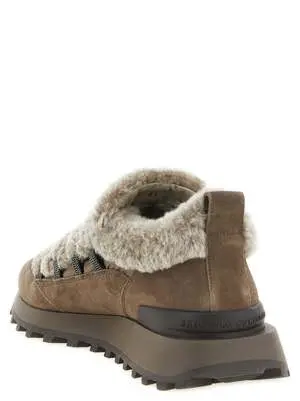 Brunello Cucinelli Monile' Shearling Sneakers