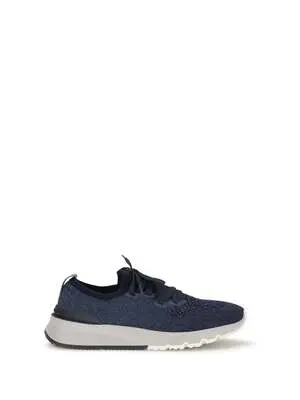 Brunello Cucinelli Cotton Sneakers - Blue