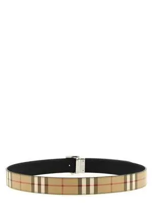 Burberry Logo Buckle Reversible Belt