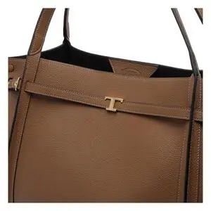 TOD'S Medium Leather Shopping Bag - Brown