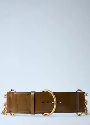 Chloé Chain Detail Wide Belt