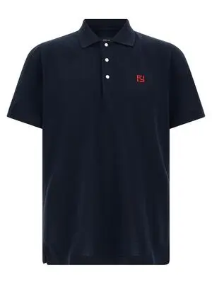 Fendi Ff Selleria' Polo Shirt - Blue