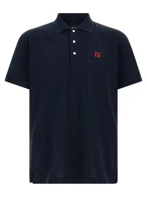 Fendi Ff Selleria' Polo Shirt - Blue