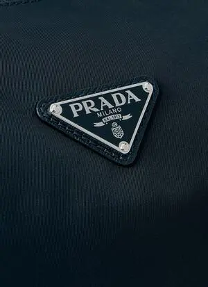 Prada Bauletto Large In Re-nylon E Saffiano