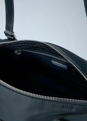 Prada Re-nylon And Saffiano Large Bauletto Shoulder Bag