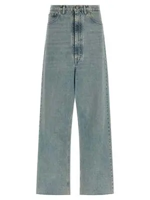 MAISON MARGIELA Low Crotch Denim Jeans - Blue