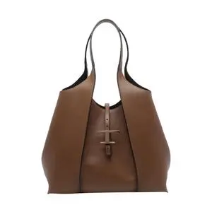 TOD'S Medium T Timeless Shopping Bag - Brown