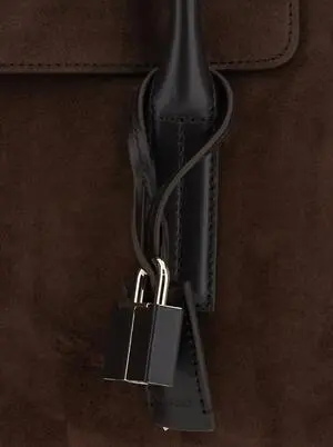 TOM FORD Large Eclipse Suede Bag