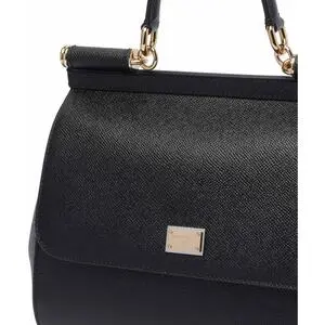 Dolce & Gabbana Large Sicily Handbag - Black
