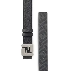 Fendi Leather Belt - Black