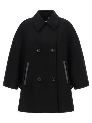 Max Mara Mxaospite' Cape - Black