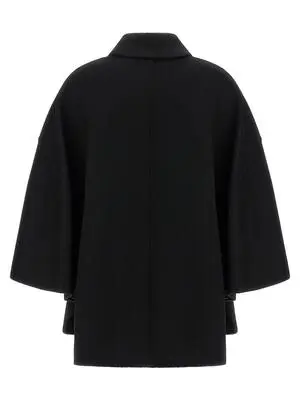 Max Mara Cashmere Mxaospite Cape - Black