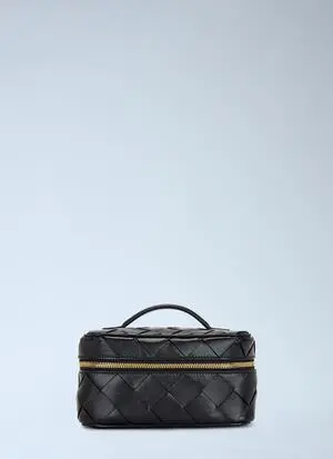 Bottega Veneta Intrecciato Vanity Case - Black