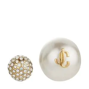 JIMMY CHOO Auri Studs Earrings - Gold