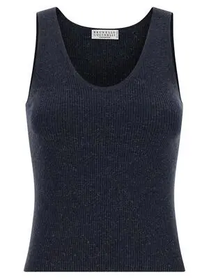 Brunello Cucinelli Sparkling' Tank Top - Blue