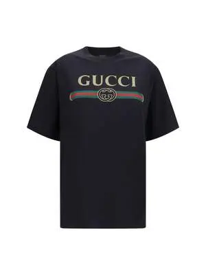 Gucci Cotton And Silk Jersey T-shirt - Black