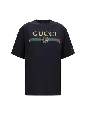 Gucci Cotton And Silk Jersey T-shirt - Black