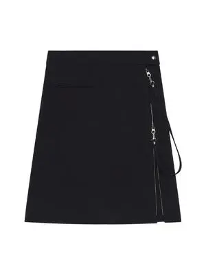 COURREGES Midi Skirt With Zipper - Black