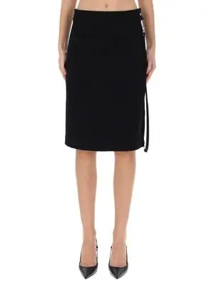 COURREGES Midi Skirt With Zipper