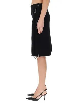 COURREGES Midi Skirt With Zipper