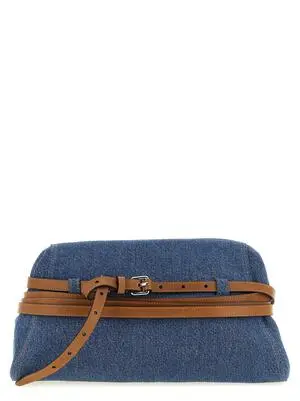 Moschino Tie Me' Big Clutch - Blue