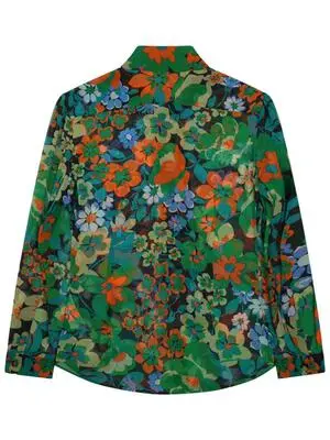 Celine Silk Floral Shirt - Multicolor