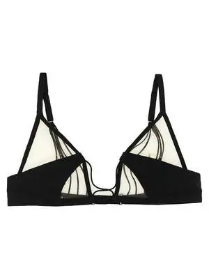 Rick Owens X Livy Triangle Fabric Bra - Black