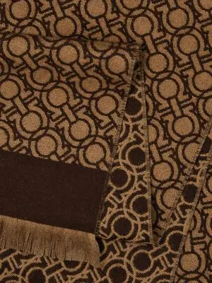 FERRAGAMO Sciarpa Gancini In Lana