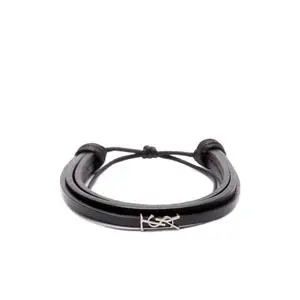 Saint Laurent Bracelets - Black