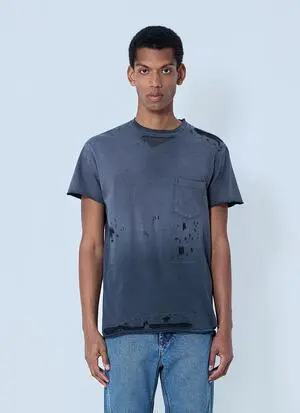 GALLERY DEPT. Distressed Cotton Jersey T-shirt - Gray