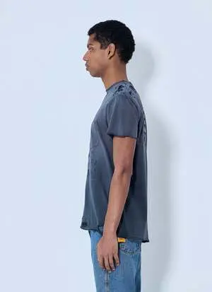GALLERY DEPT. Distressed Cotton Jersey T-shirt - Gray