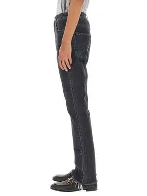 Gucci Denim Pants With Label