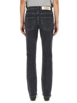 Gucci Denim Pants With Label