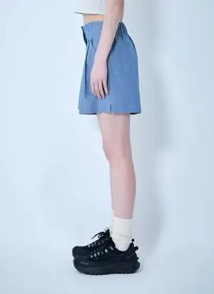Moncler Pleated Shorts - Blue