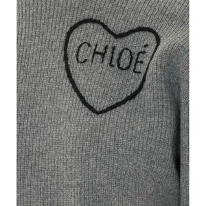 Chloé Logo Heart Sweater