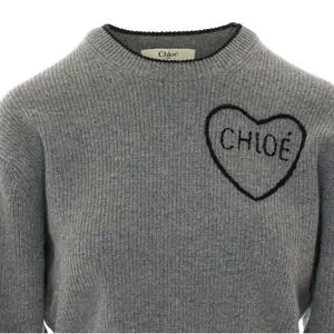 Chloé Logo Heart Sweater