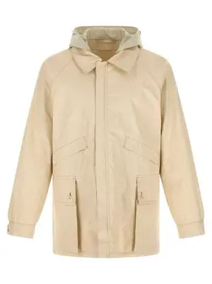 LEMAIRE Waterproof Technical Linen Jacket - Cream