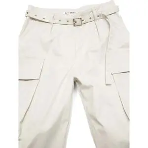 Acne Studios Neutrals Trousers Straight Trousers