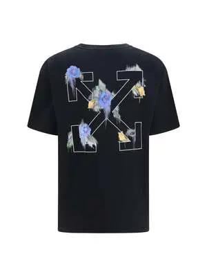 Off-White Arrow Out Flower T-shirt - Black