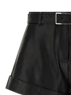 Sportmax Spxvasaio Leather Shorts