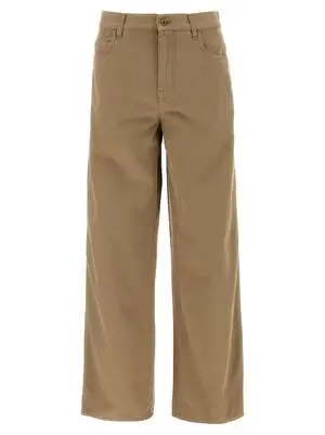 Burberry 5-pocket Pants - Cream