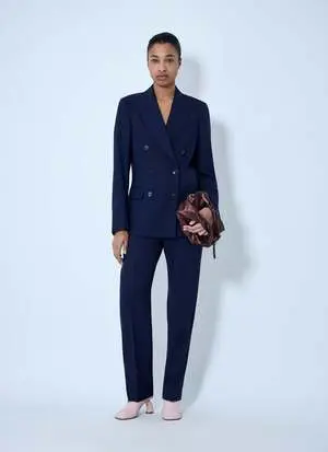 Dries Van Noten Double-breasted Wool Blazer