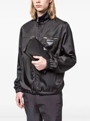 Prada Re-nylon And Saffiano Pouch