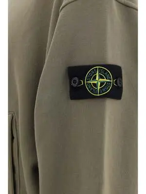 Stone Island Hooded Sweatshirt With Front Pocket