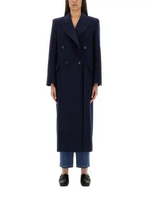 Max Mara Double-breasted Coat Albania1234 - Blue
